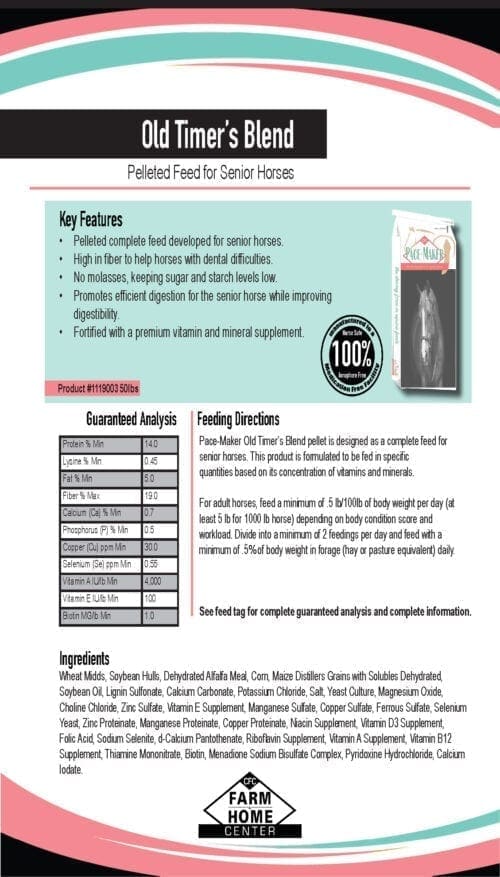 Equine - Old Timer's Blend - CFC Farm & Home