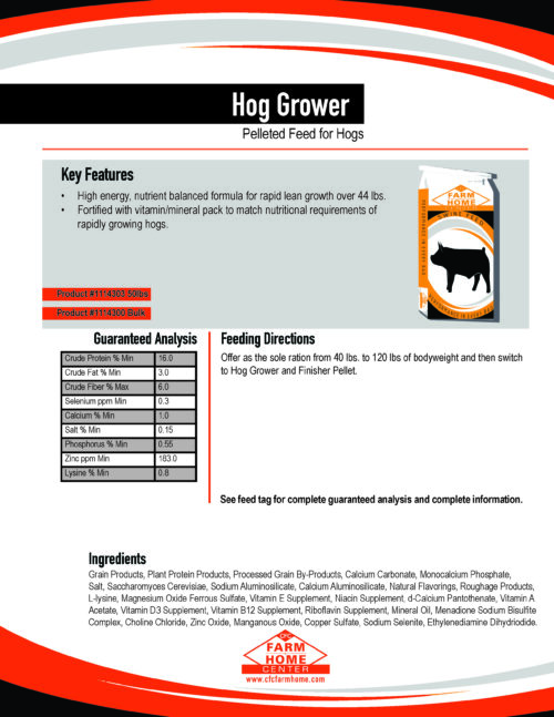 Swine - Hog Grower - CFC Farm & Home